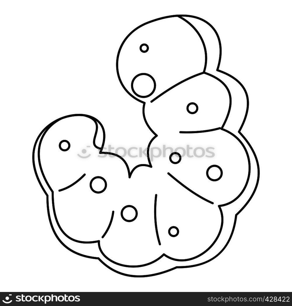 Maggot icon. Outline illustration of maggot vector icon for web. Maggot ...
