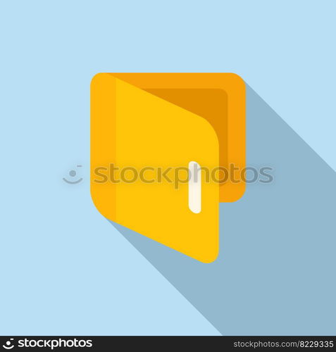 Mail folder icon flat vector. Contact interface. Internet app. Mail ...