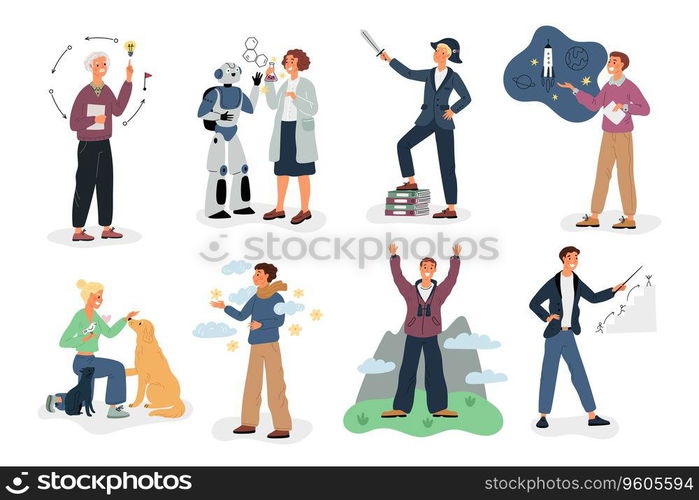 MBTI people types. Human personalities. Socionic characters. mental ...