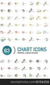 Mega collection of chart business logos. Mega collection of chart and ...