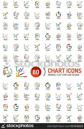 Mega collection of chart business logos. Mega collection of chart and ...