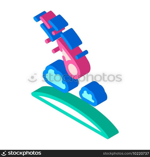 meteor falling disaster isometric icon vector. meteor falling disaster ...