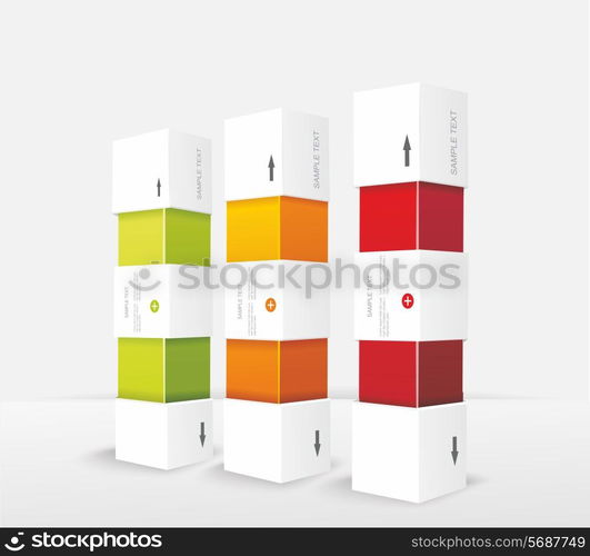 Modern box Design Minimal style infographic template. Can be used for ...