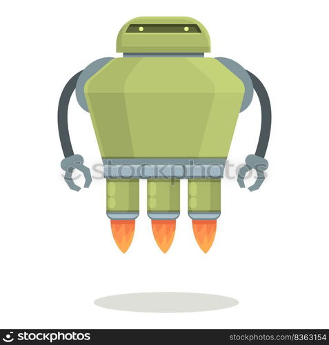 Monster robot icon cartoon vector. Cute toy. Future android. Monster ...