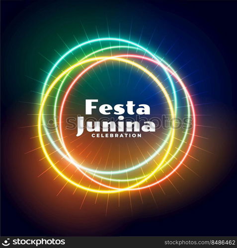 neon style brazil festa junina background. neon style brazil festa ...