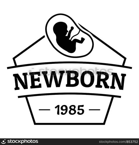 Newborn logo. Simple illustration of newborn vector logo for web ...