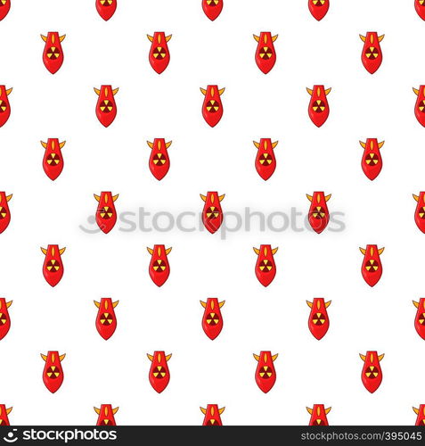 Nuclear warhead pattern. Cartoon illustration of nuclear warhead vector ...