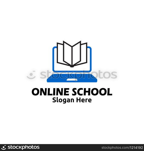Online Education logo design template. Online course logo design ...