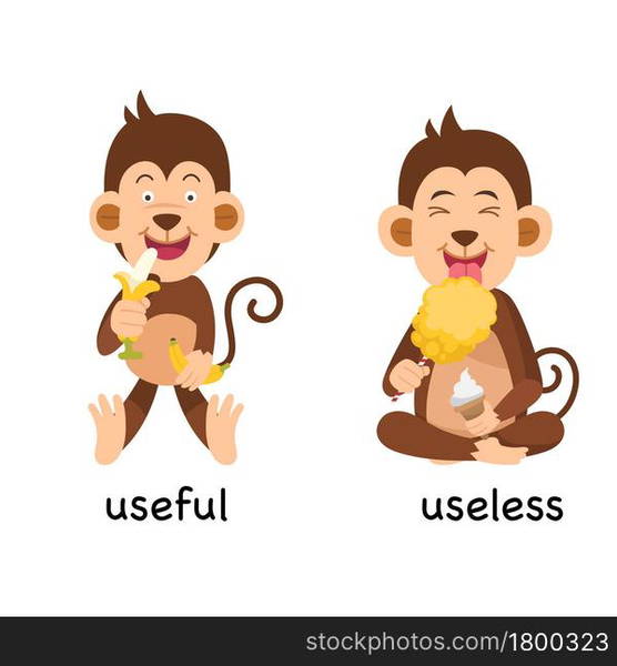 Opposite tight and loose vector illustration — Stockphotos.com