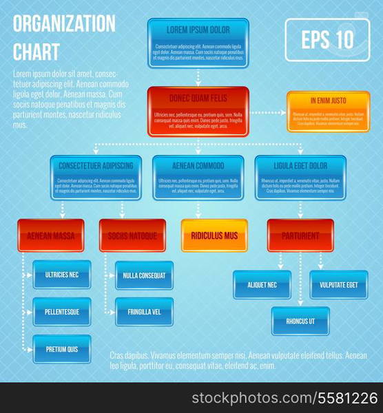 Organizational chart 3d concept business work hierarchy flowchart ...