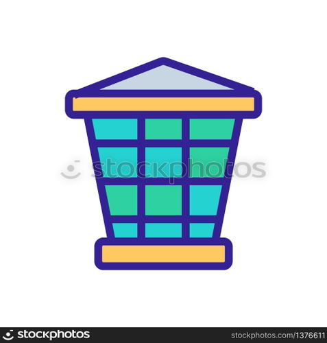 overhead safety net icon vector. overhead safety net sign. color symbol ...