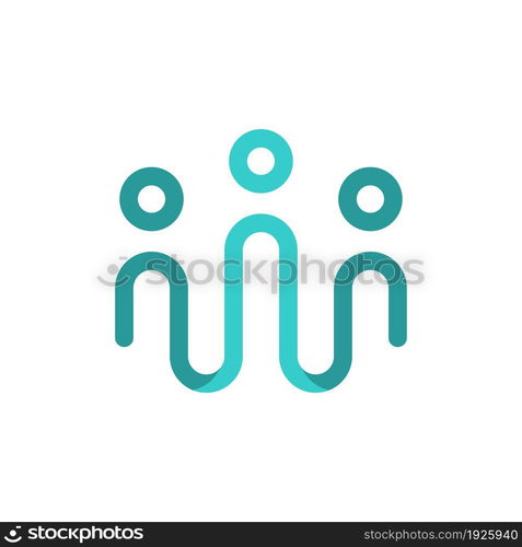 people group logo design template — Stockphotos.com