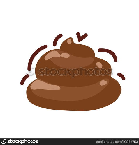 Poo emoticon, emoji - poop face - vector illustration. Poo emoticon ...