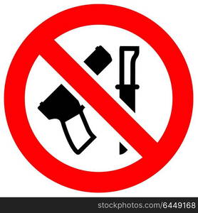 Prohibition red sign. Prohibition sign. Black forbidden symbol in red ...