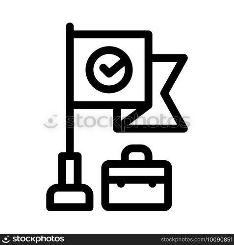 quality policy line icon vector. quality policy sign. isolated contour ...