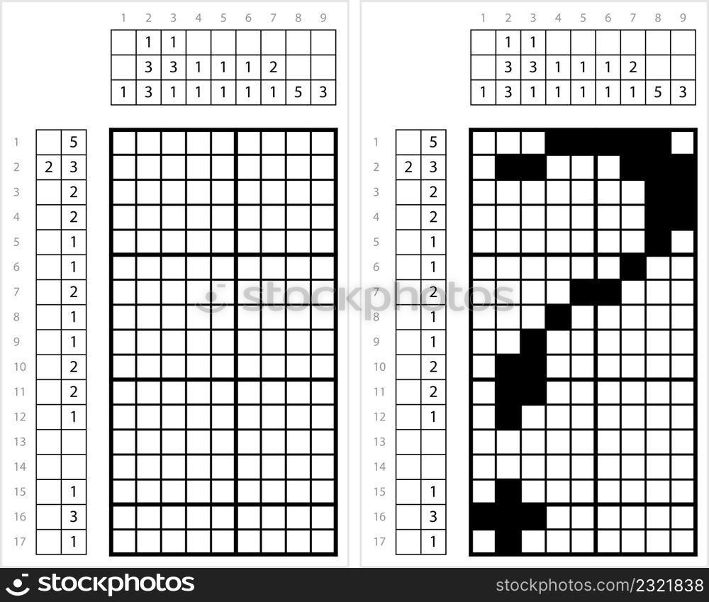 Question Mark Symbol Nonogram Pixel Art, ?, Interrogation Point, Query ...
