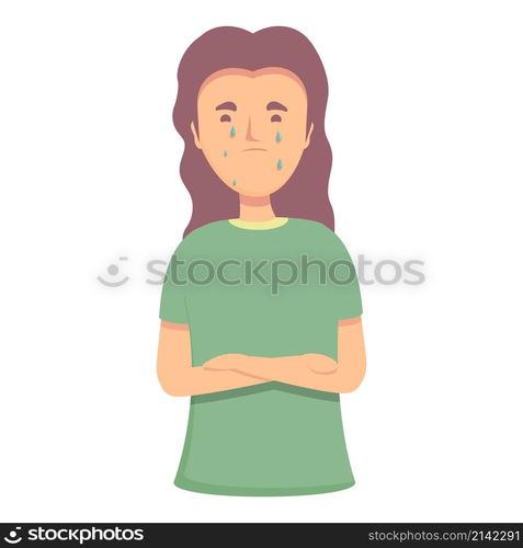 Reproductive Menopause Icon Cartoon Vector Woman Cycle Balance