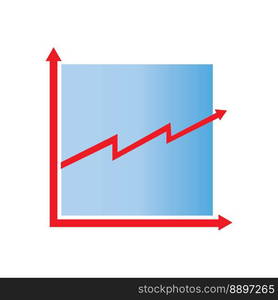 Rise and fall chart. Statistic chart and diagram element, vector ...