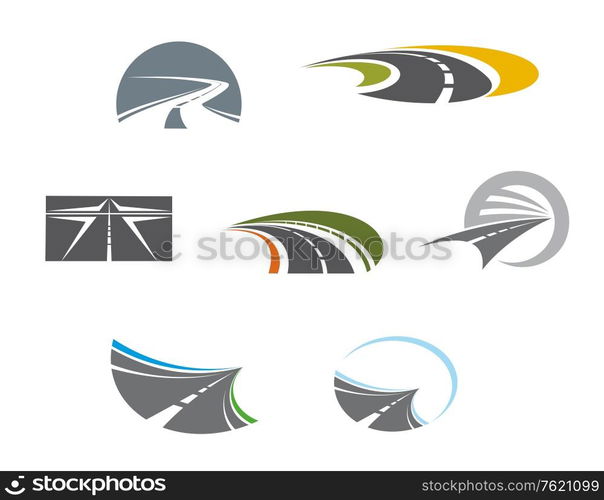 Road symbols and pictograms for transportation design — Stockphotos.com