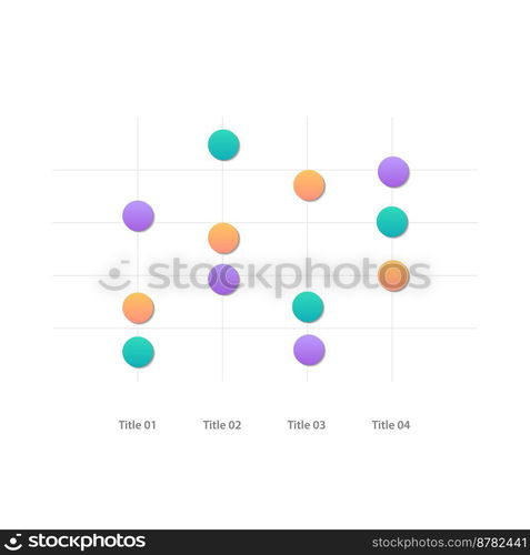 Scatter plot infographic chart design template. Trend identification ...