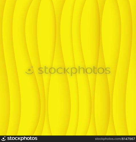 Seamless Wave Pattern. Curved Shapes Background. Regular yellow Texture ...