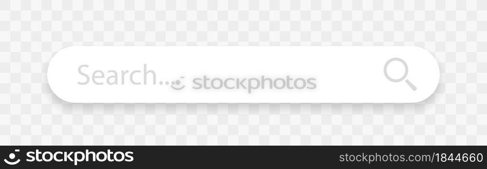 Search button, UI element. Vector template for browsers with www search ...