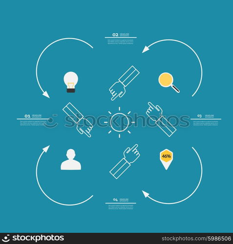 Set of symbols showing the movement process.. Set of symbols showing ...