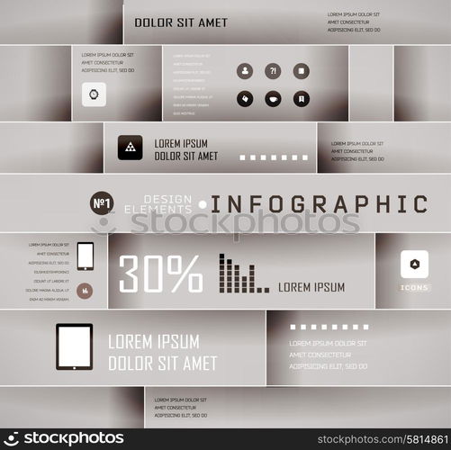 Set shadows elements of infographics. Modern elements of info graphics ...