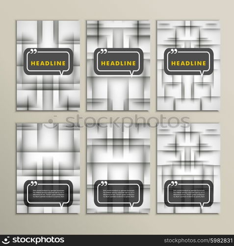 Set Vector Artwork With Background Of Polylines Set Vector Artwork