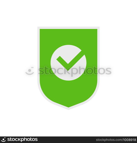 shield logo symbol with check mark, web protected. shield logo symbol ...