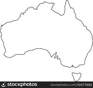 Map of Australia. Political map of Australia with the several states ...