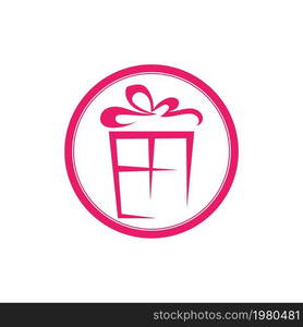 simple Gift Logo Simbol Desain Template Vektor — Stockphotos.com