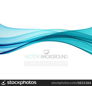 Smooth wave stream line abstract header layout. Vector illustration ...