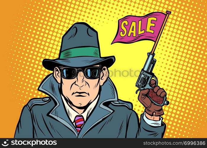 spy secret agent start sales. Comic cartoon pop art retro vector ...