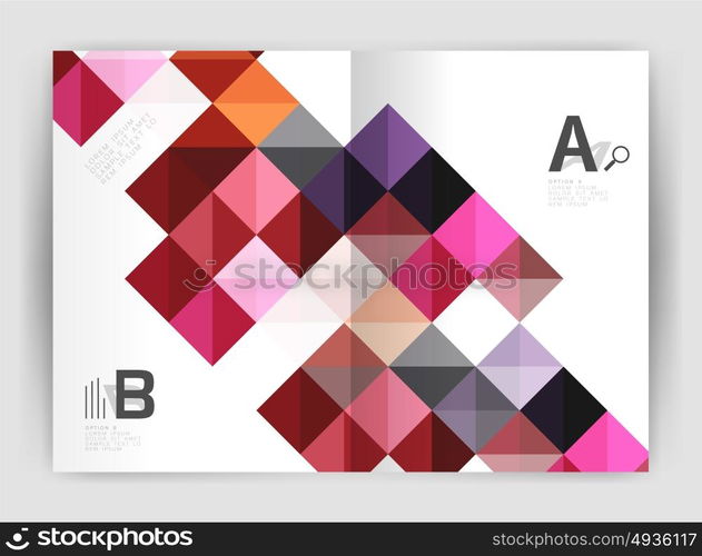 Square annual report brochure a4 print template. Square annual report ...