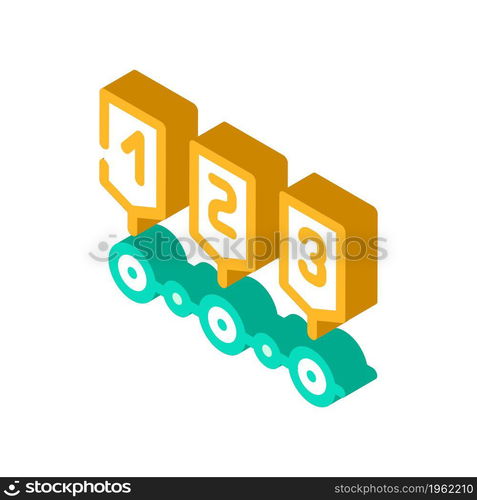 stages of planning isometric icon vector. stages of planning sign ...