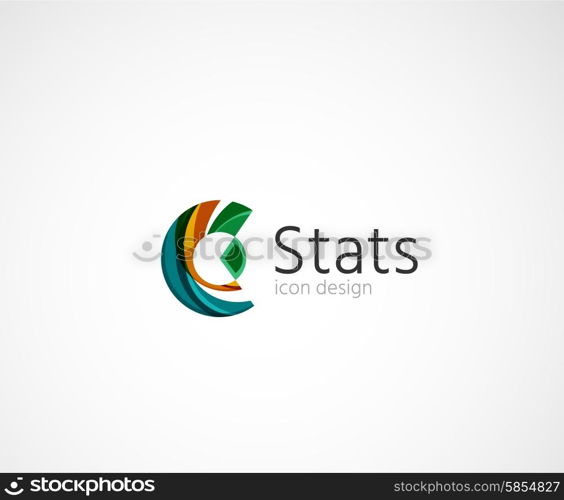 Statistics company logo design. Vector illustration. Economy business ...