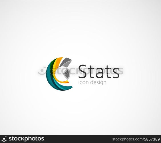 Statistics company logo design. Vector illustration. Economy business ...