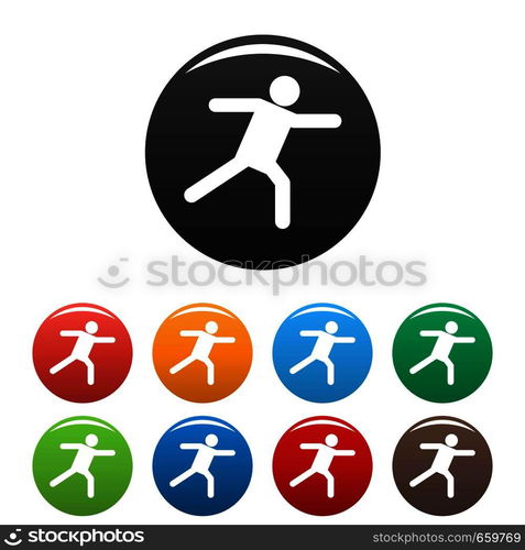 Stick figure stickman icons set pictogram. Vector simple illustration ...