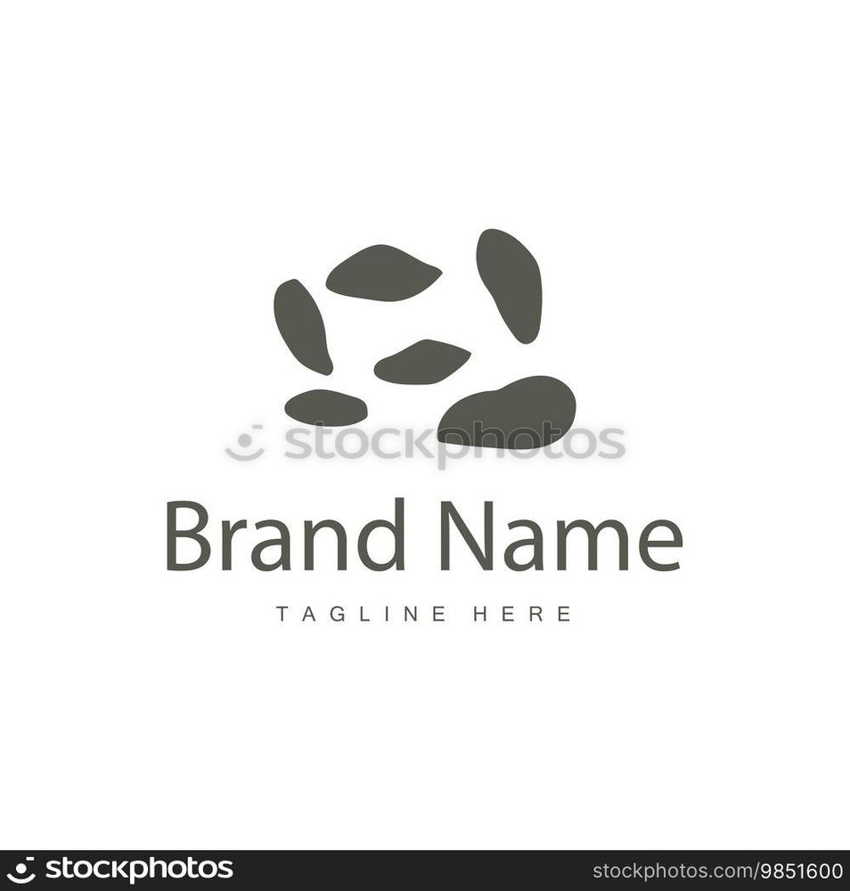 Stone Vector Logo, Stone Design Balance Milestone Vector Templet Symbol ...