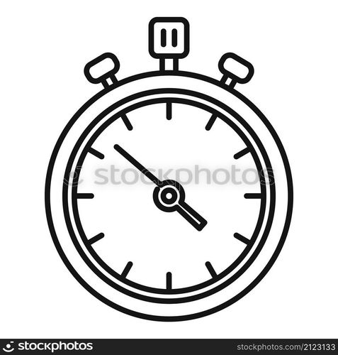 Stopwatch arrow icon outline vector. Stop clock. Watch timer. Stopwatch ...