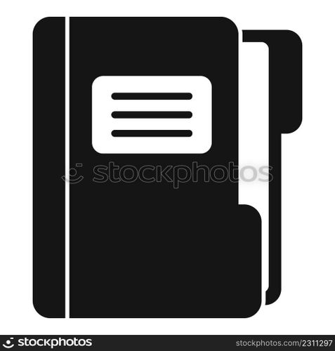 Task folder icon simple vector. Business test. Paper project. Task ...
