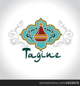 logo of the Oriental restaurant, tagine. Vector illustration. Isolated ...