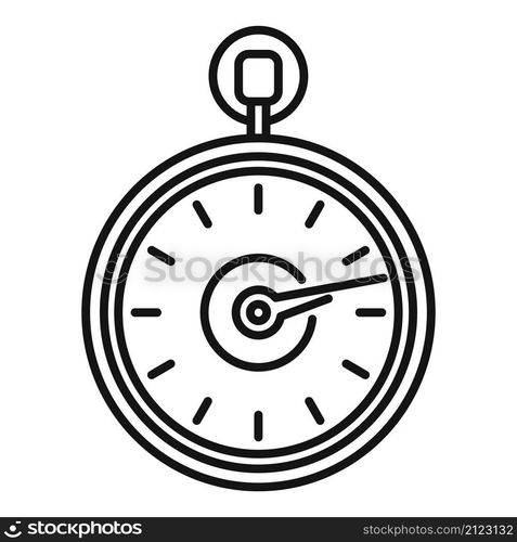 Timer Counter Icon Outline Vector Stopwatch Clock Countdown Timer