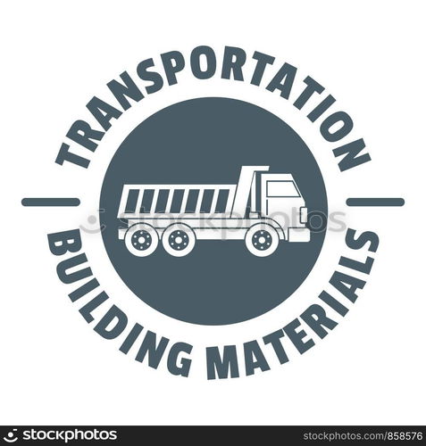 Transportation service logo. Simple illustration of transportation ...