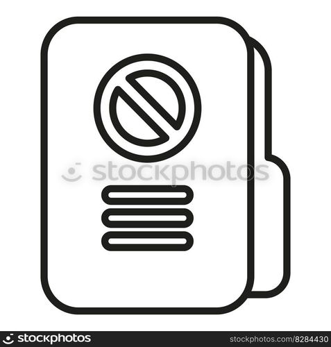 Trash folder icon outline vector. User blacklist. Data internet. Trash ... Trash folder icon outline vector. User blacklist. Data internet. Trash ...
