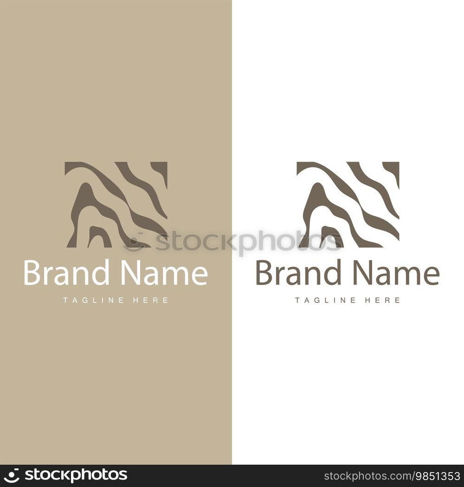 Tree Bark Logo Design Vector Simple Wood Texture Bark Illustration ...