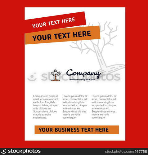 Tree Title Page Design for Company profile ,annual report ...