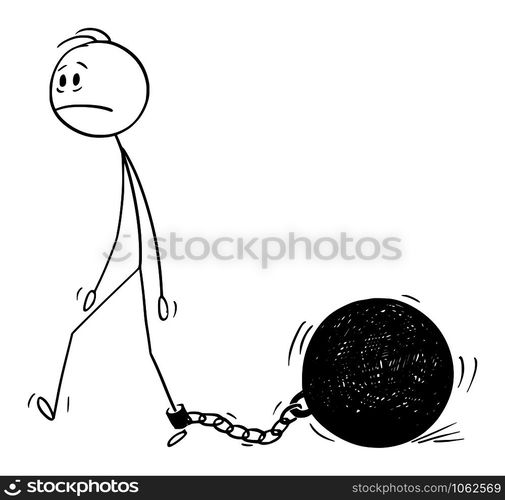 Vector cartoon stick figure drawing conceptual illustration of ...