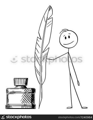 Vector cartoon stick figure drawing conceptual illustration of man ...